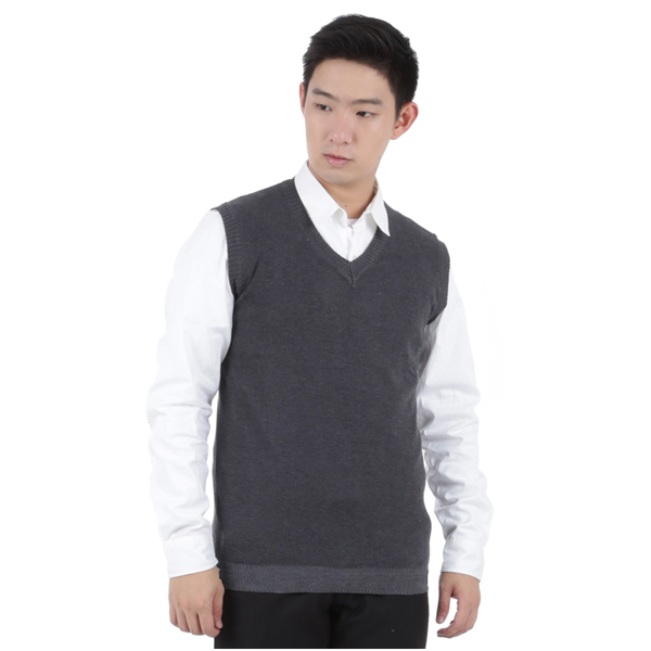 Rompi Rajut Motif Simple Abu Tua | VEST & ROMPI | ELFS SHOP