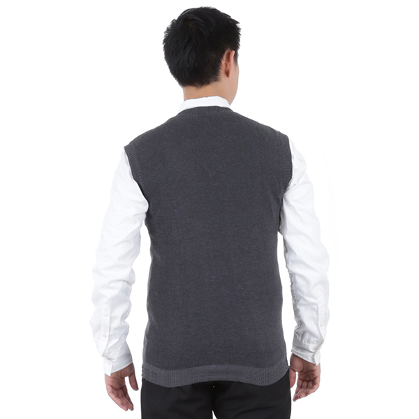 Rompi Rajut Motif Simple Abu Tua | VEST & ROMPI | ELFS SHOP