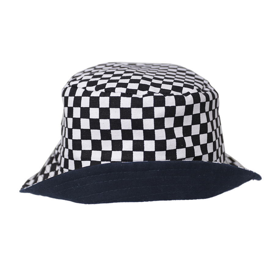 TOPI BUCKET HAT REVERSIBLE CATUR BIRU DONGKER | TOPI FEDORA / BUCKET ...