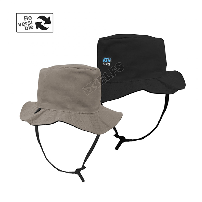 TOPI RIMBA RIPSTOP REVERSIBLE HITAM CREAM | TOPI RIMBA / MANCING | ELFS ...