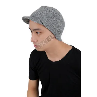 Topi Kupluk Rajut Abu Muda | KUPLUK | ELFS SHOP